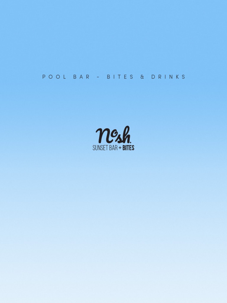 Pool Bar - Bites & Drinks | PDF | ensalada | Cilantro