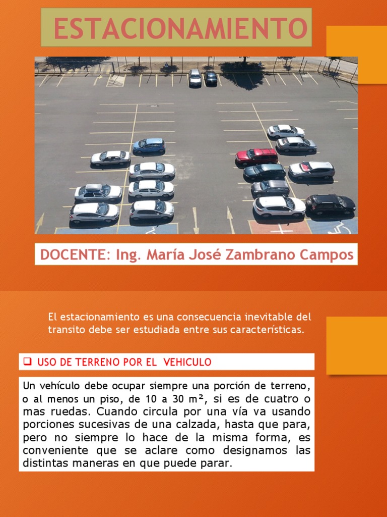 Tipos y Reglas de Estacionamiento | PDF | Calle | Transporte