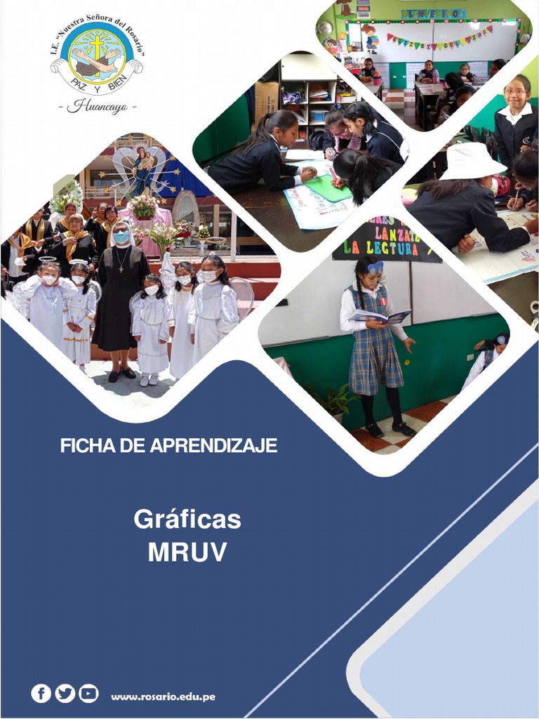 FICHA DE APRENDIZAJE Gráficas MRUV | PDF | Aceleración | Velocidad