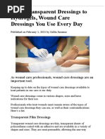 Wound Dressing Types - OSCE Guide - Geeky Medics | PDF | Wound Healing ...