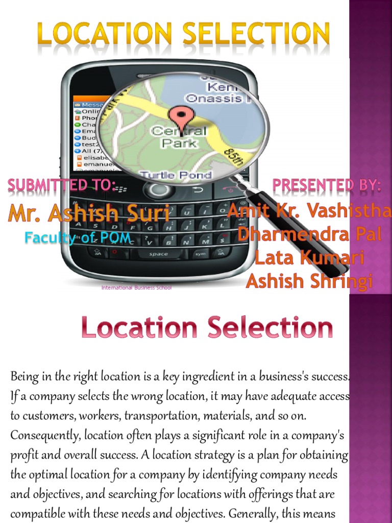 Location Selection | Business | Economies