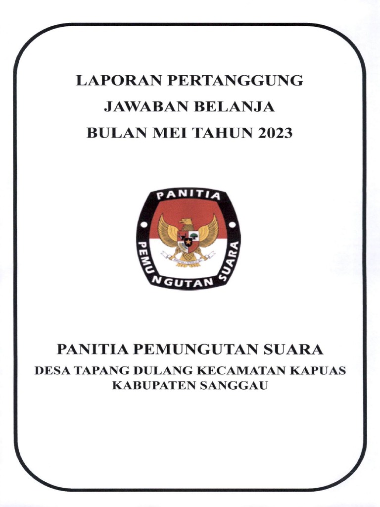 LPJ PPS Desa Tapang Dulang Mei 2023 | PDF