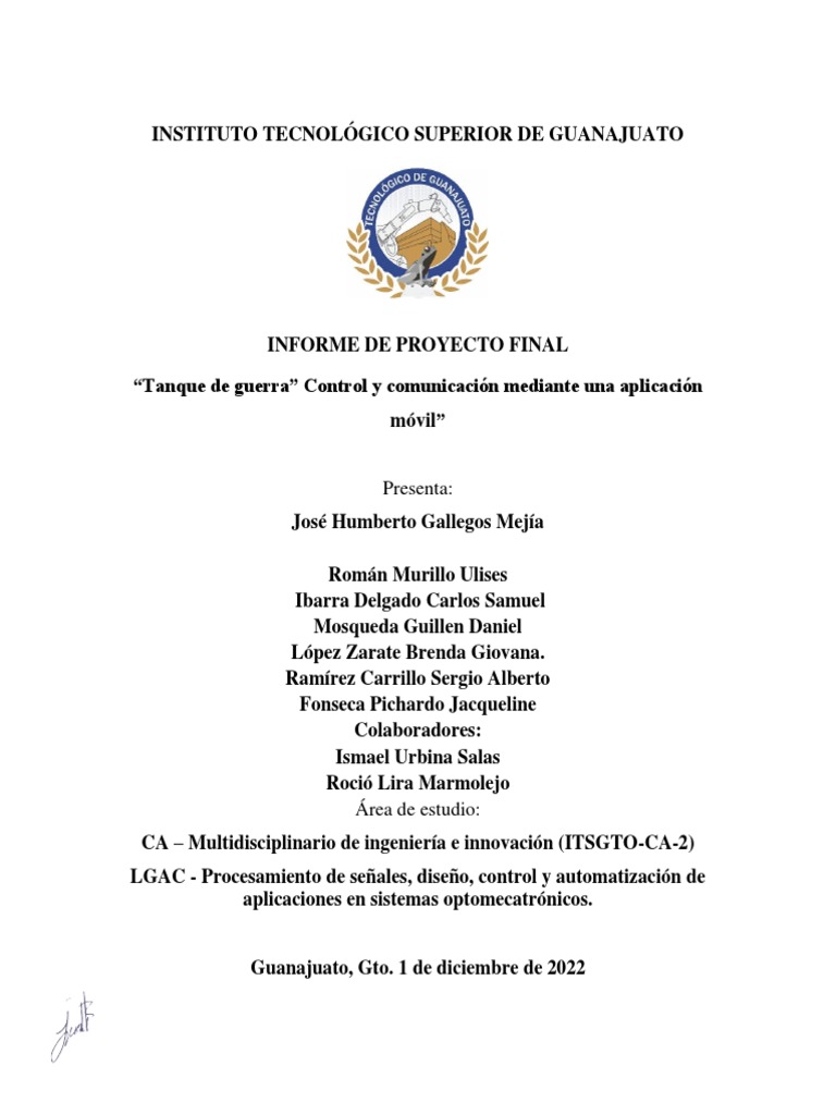 Anexo I Informe de Proyecto Final Ur | PDF | Arduino | Patentar