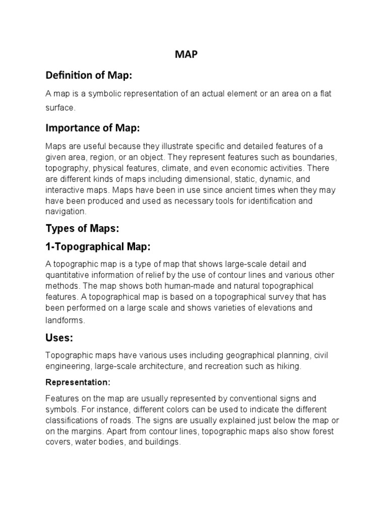 Map Assignment of Class 5 | PDF | Topography | Map