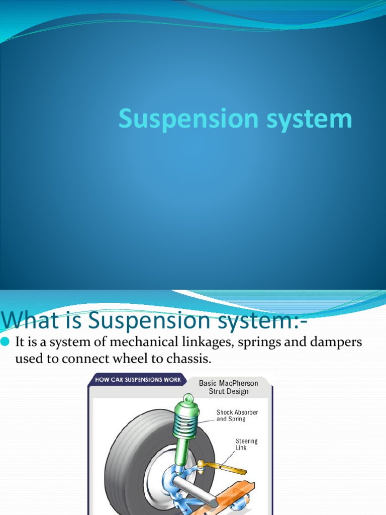 3) Suspension System | PDF | Vehicles | Vehicle Technology