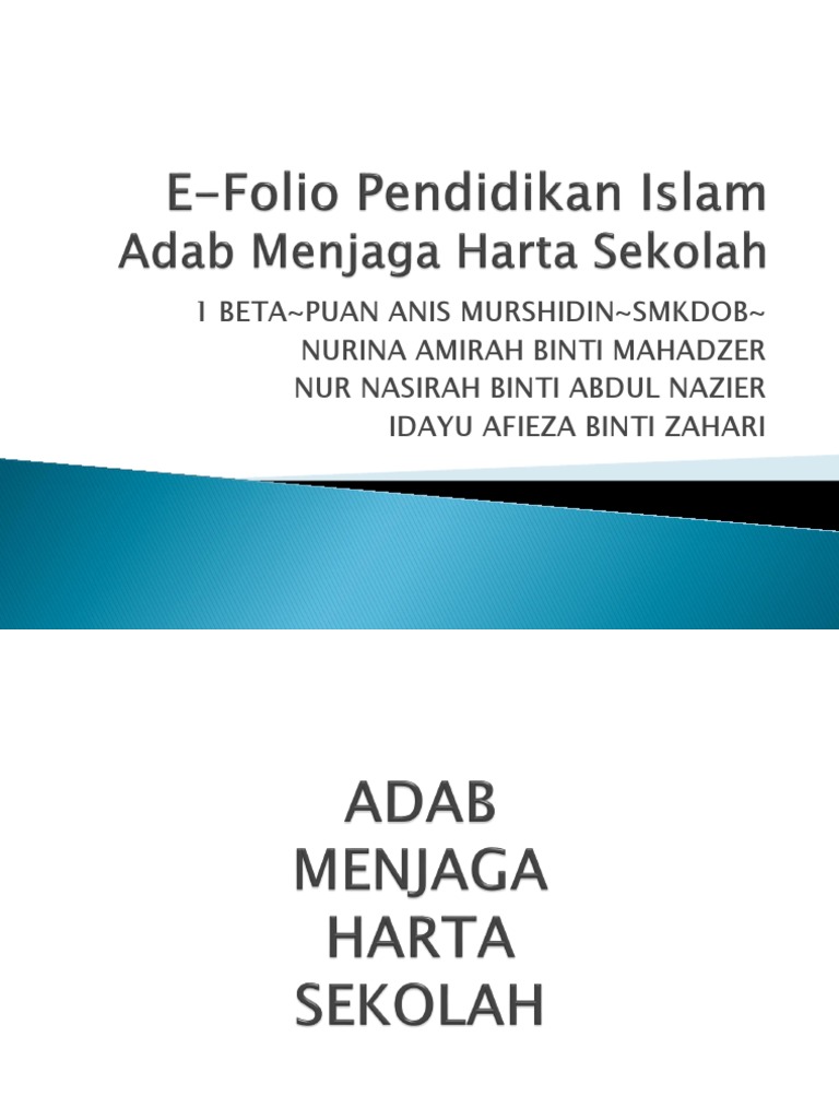 E-Folio Pendidikan Islam - Powerpoint | PDF