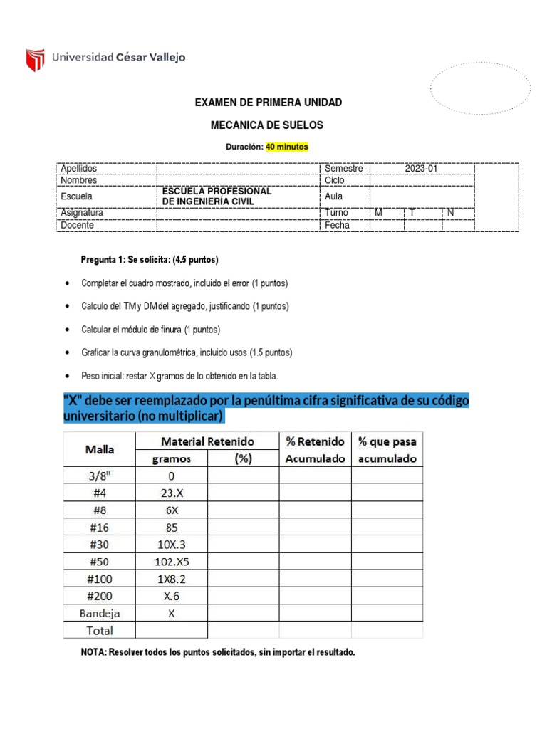 Modelo Practica Califica Ucv | PDF