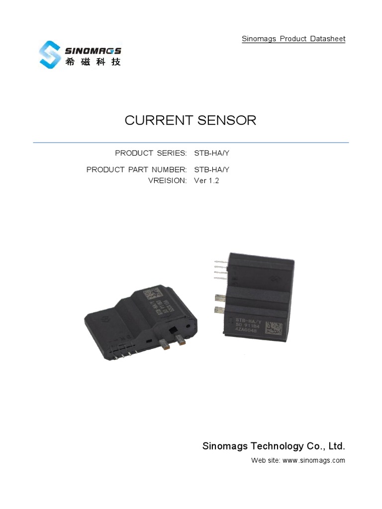 Sinomags Current Sensor STB - HA - Y Ver 1.2 EN | PDF | Power Inverter | Electric Power