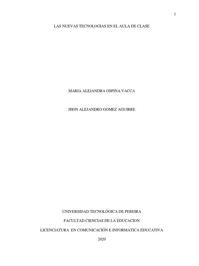 Tic En El Aula Pdf Enseñando Tecnología De Información Y 1282