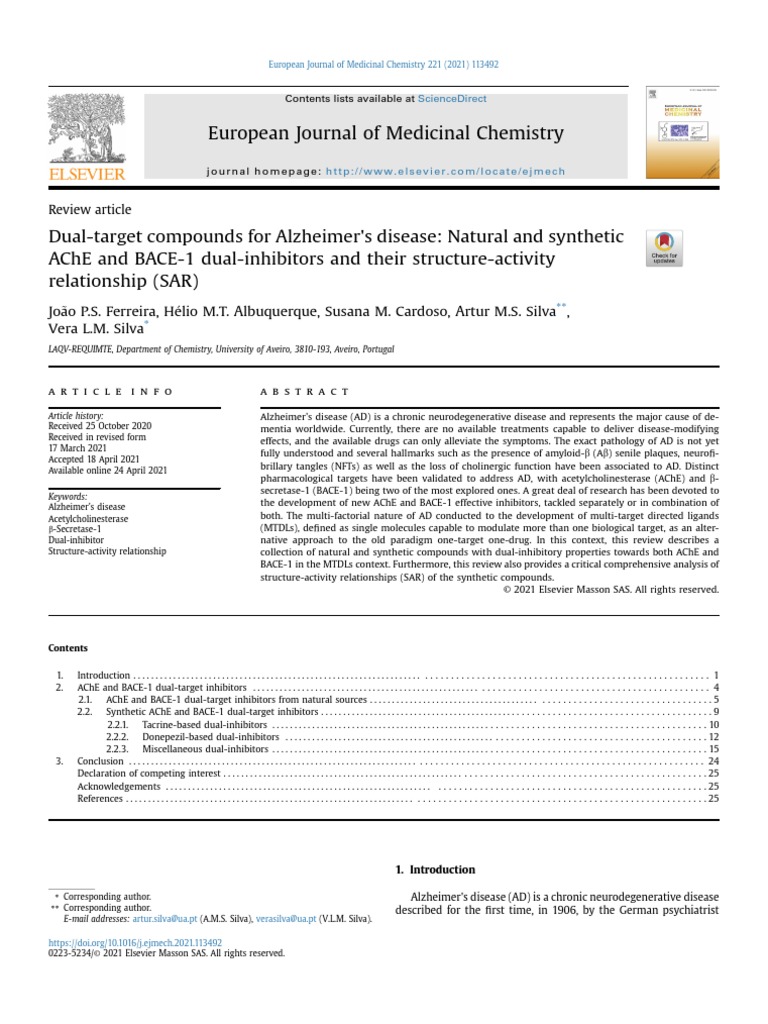 2021-Dual-Target Compunds For Alzheimer's Disease - Natural and ...