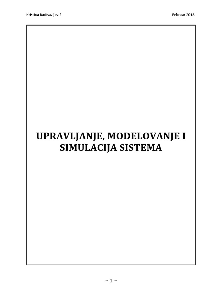 Modelovanje | PDF