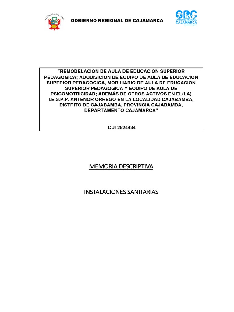3 - Memoria Is | PDF | Colector de aguas pluviales | Agua y el medio ...