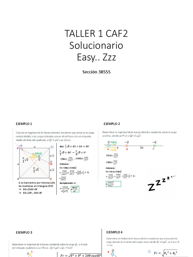 Taller 1 Solucionario Caf2 | PDF