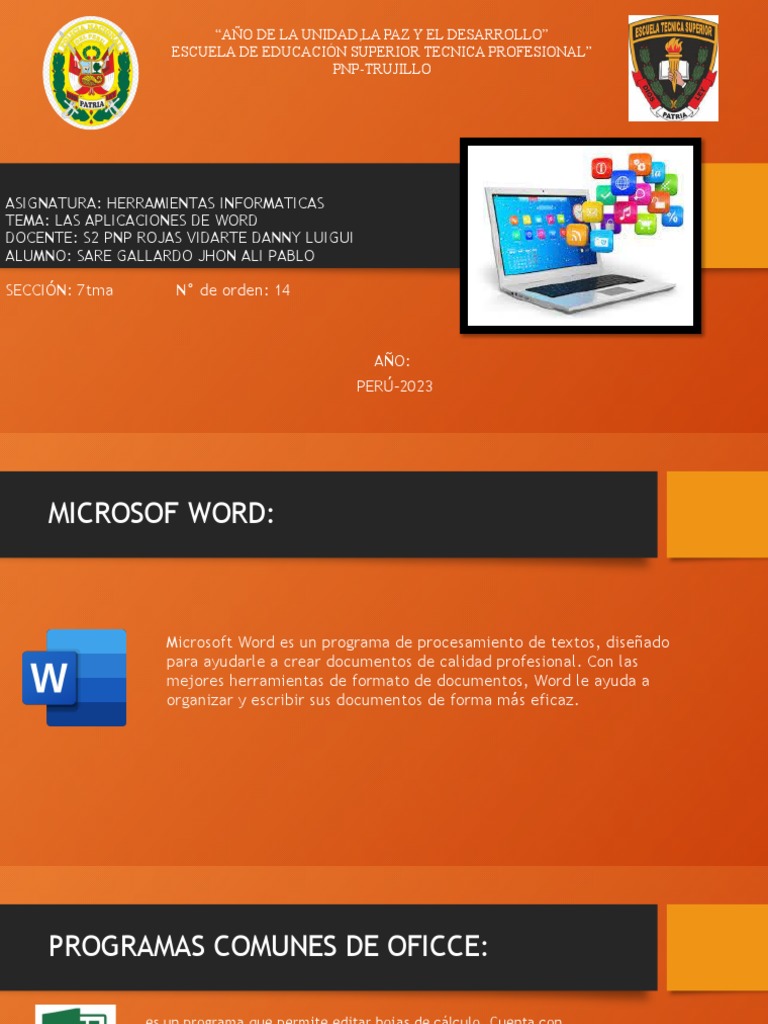 Diapositivas Herramientas Informatica Word | PDF | Microsoft Word ...