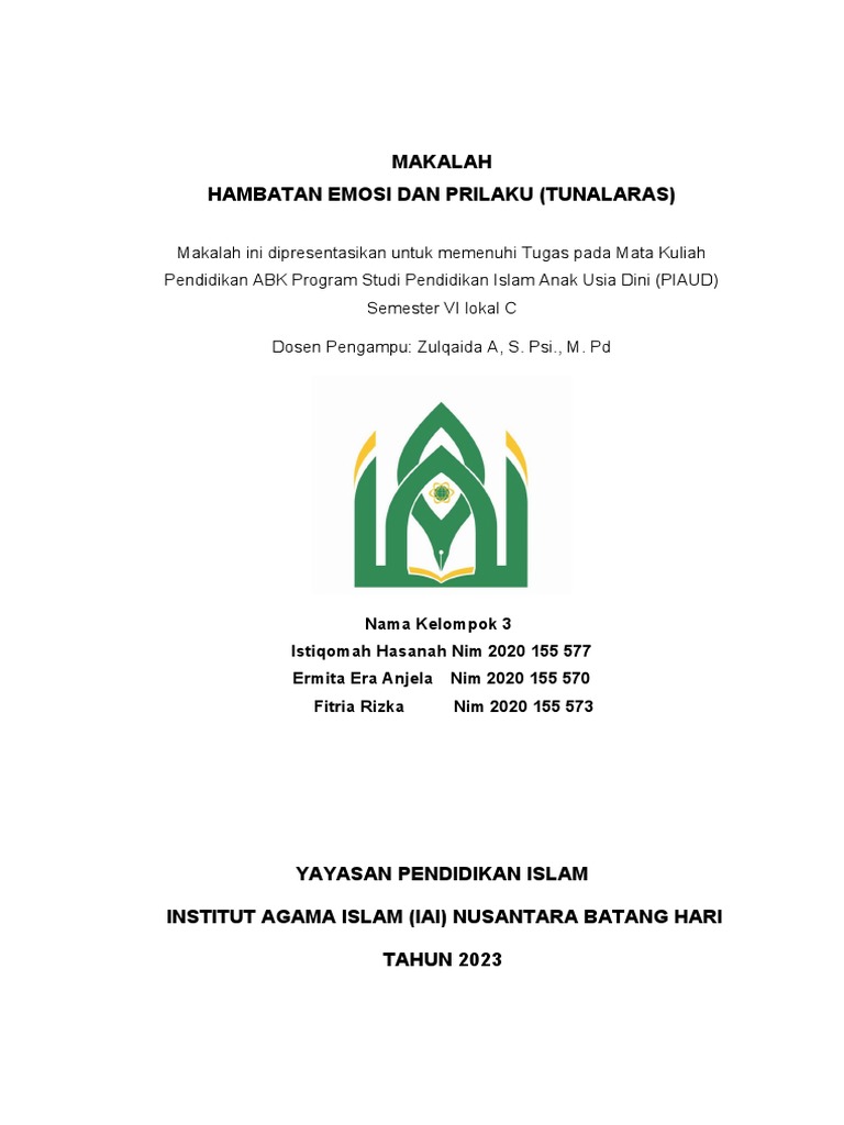 Makalah Abk Kel 2 No 7 | PDF