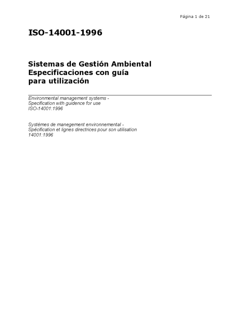 Norma ISO 14000 | PDF | Planificación | Business