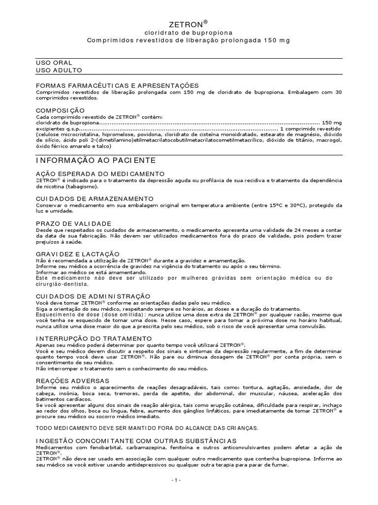 Zetron | PDF | Antidepressivo | Epilepsia