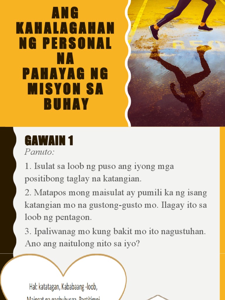 Lesson 2 Ang Kahalagahan NG Personal Na Misyon Sa Buhay | PDF