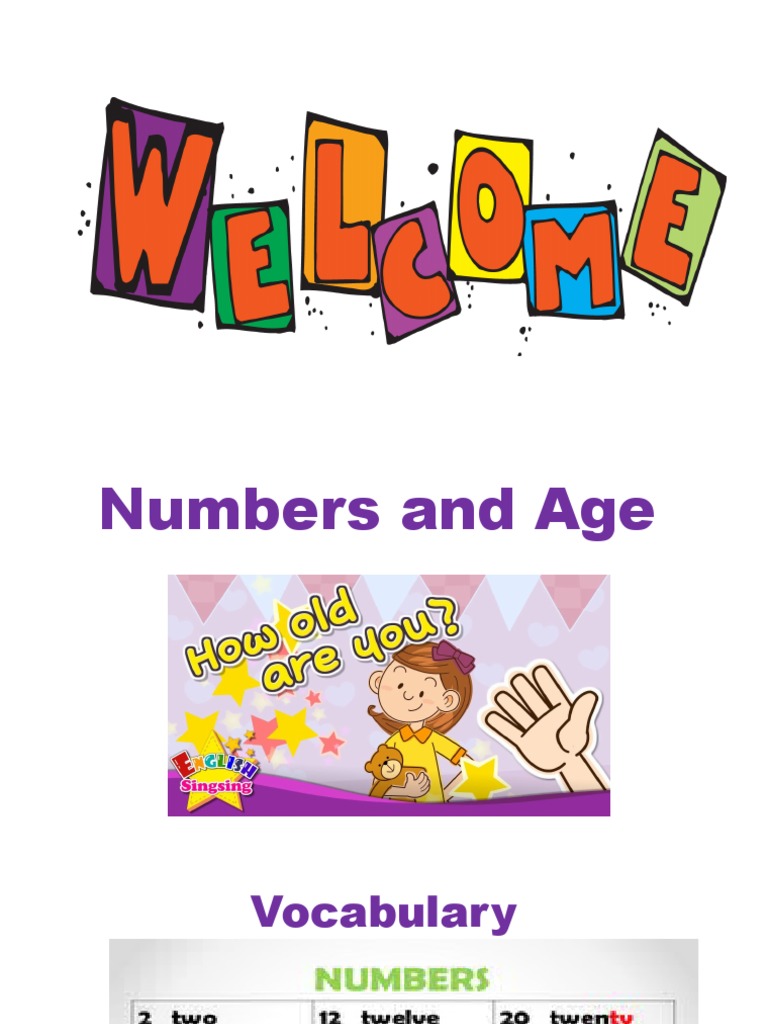Numbers and Age 2 Grade | PDF