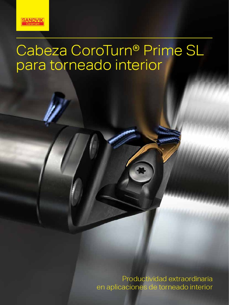 Cabeza CoroTurn® Prime SL para Torneado Interior | PDF | Mecanizado ...