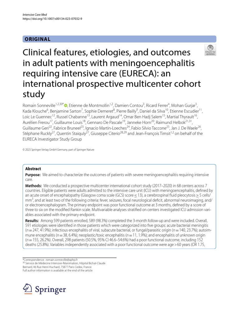 Clinical Features, Etiologies, and Outcomes in Adult Patients With ...