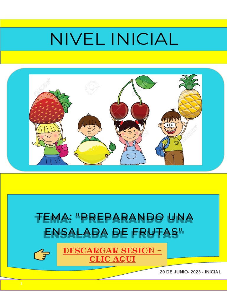 20 de JUNIO Preparamos Una Ensalada de Fruta | PDF | Evaluación | Enseñando