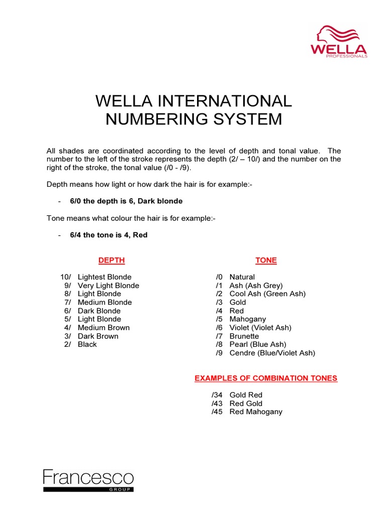 Wellas International Numbering System 2014 | PDF