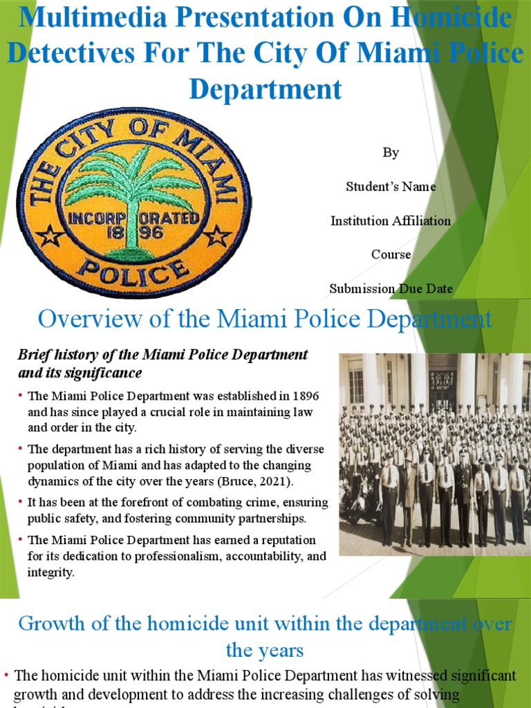 Miami Homicide Detectives Overview | PDF | Detective | Police