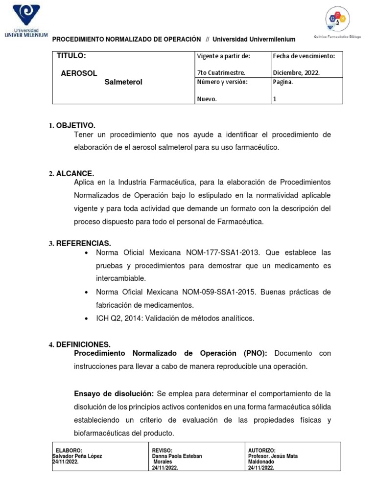 PNO Forma Farmaceutica de Solidos | PDF | Medicamentos con receta ...
