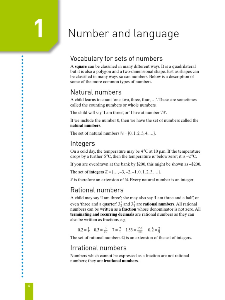 Number Types | Pdf | Numbers | Rational Number