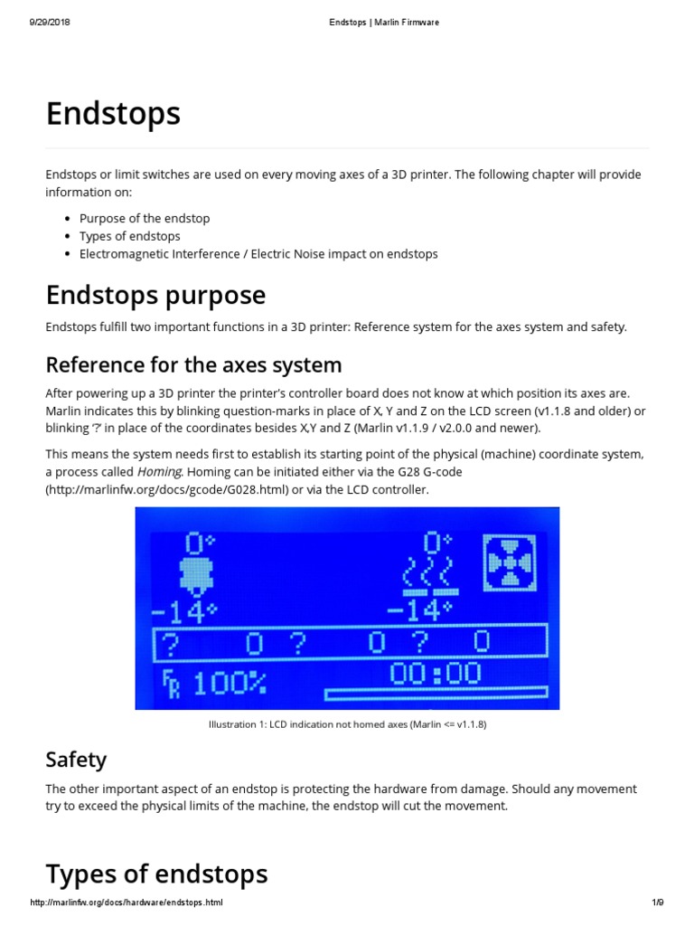 3D Printer Endstops Guide | PDF | Electromagnetic Interference | Switch
