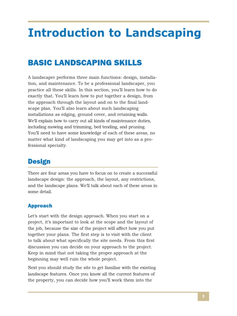 084 Landscaping Sample Lesson | PDF | Lawn Mower | Mulch