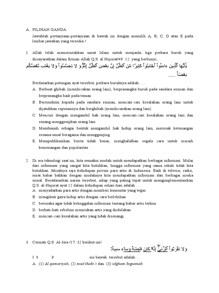 Kisi-Kisi Us Pai | PDF | Agama & Spiritualitas