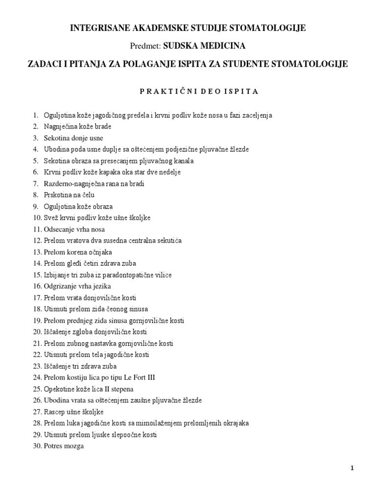 Sudska Medicina S | PDF