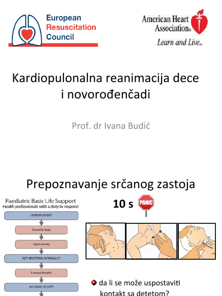 Kardiopulmonalna Reanimacija Dece I Novorođenčadi. Akcidentalna Stanja ...