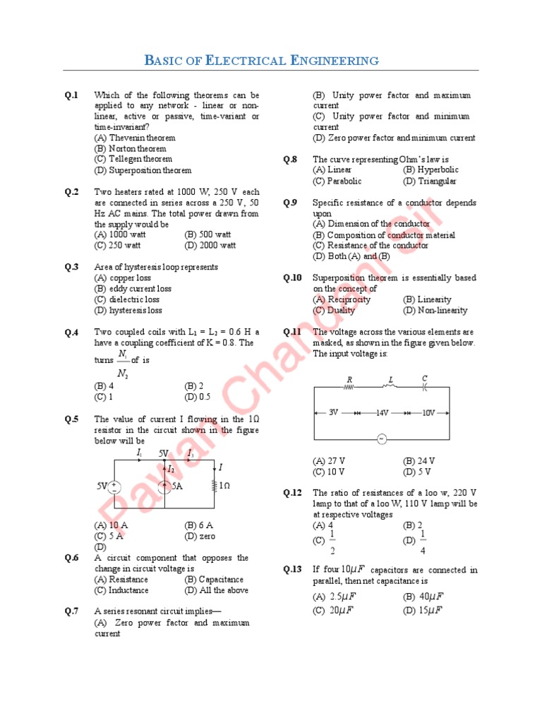 Basic Electrical Engineering by Pawan Chandani Sir 1679927943592-Unlock | Download Free PDF ...