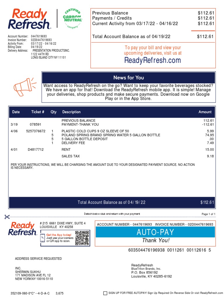 Example Expenses Office Water RECEIPT AND DISPENSER | PDF | Service ...