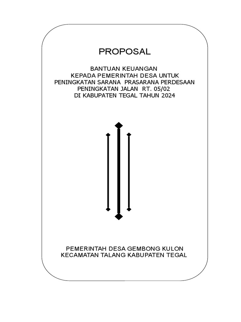 PROPOSAL Aspal Rt. 05 | PDF