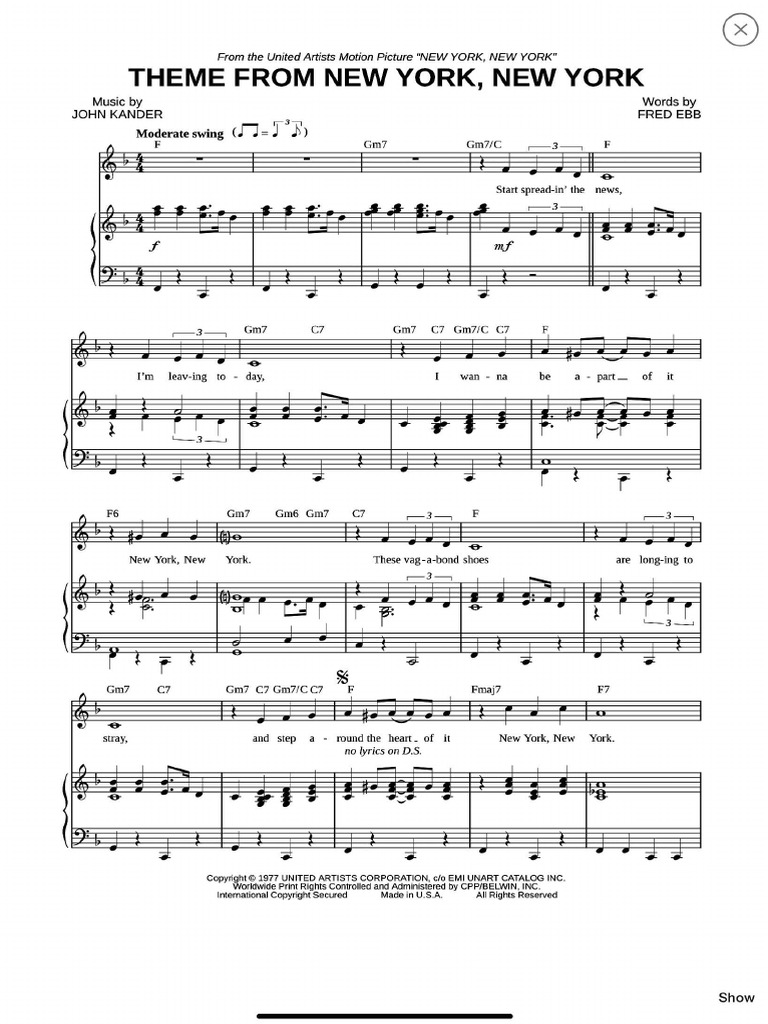 New York New York | PDF | Broadway Theatre | Broadway Theatre People