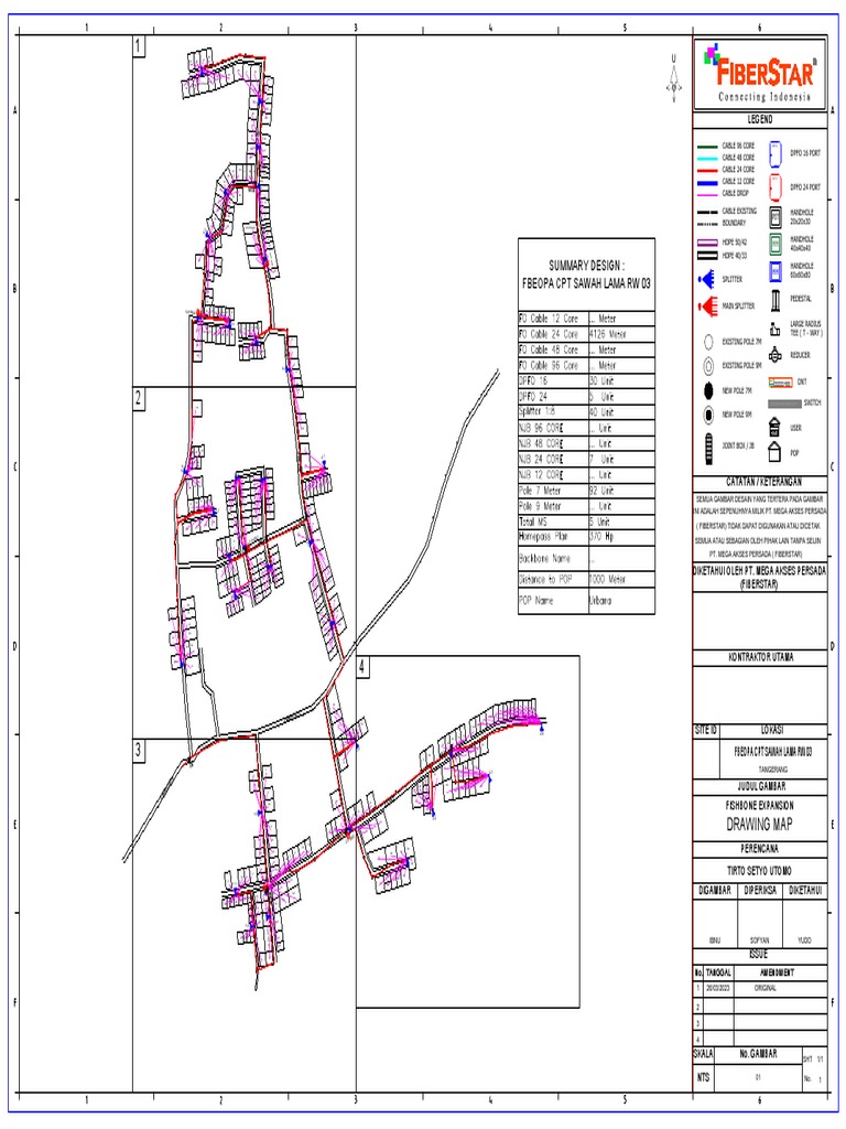DRAWING MAP FBEOPA CPT SAWAH LAMA RW 03 | PDF