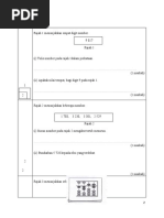 Kertas Peperiksaan Matematik Tahun 2 2025 | PDF
