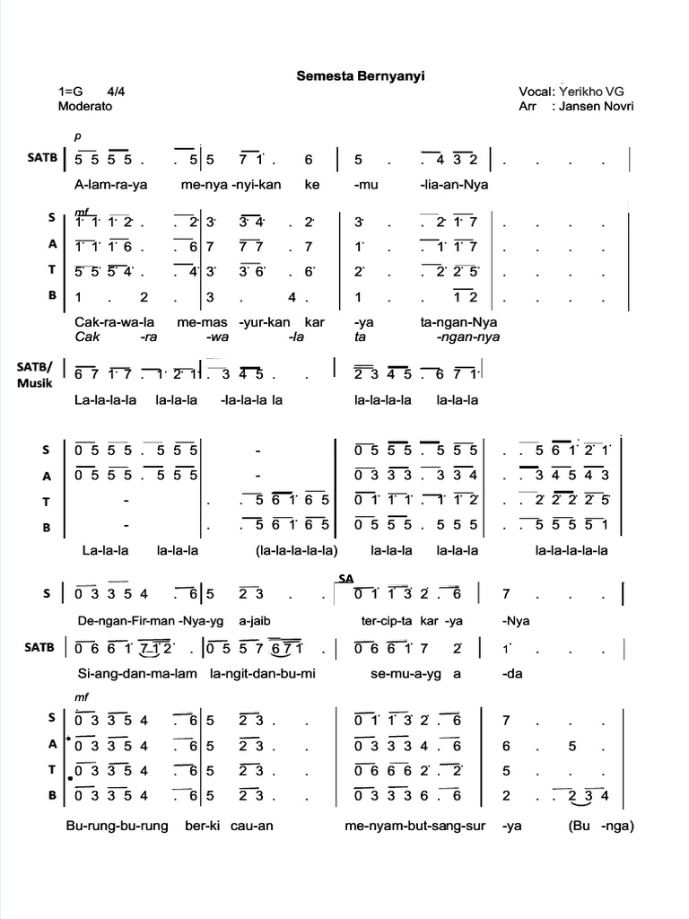 Semesta Bernyanyi | PDF
