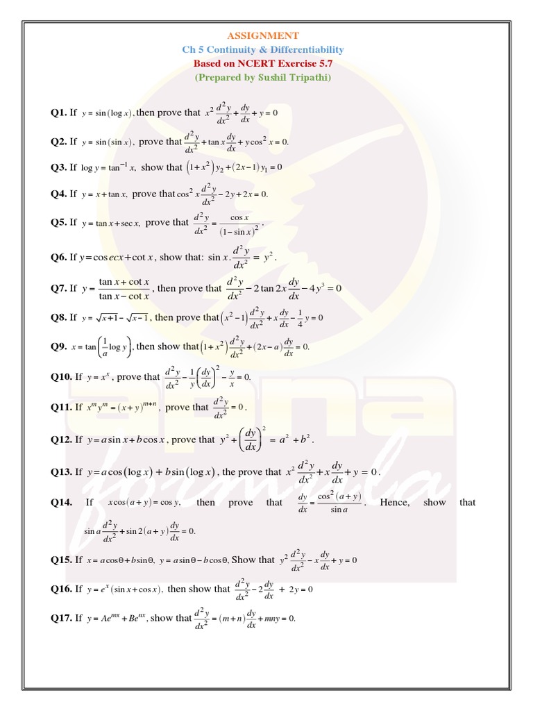 Ex+5 7+XII+Maths+Assignment | PDF | Teaching Methods & Materials