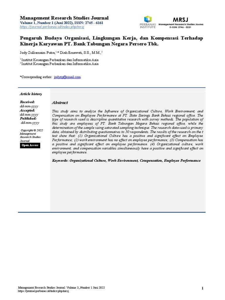 Template Jurnal MRSJ | PDF