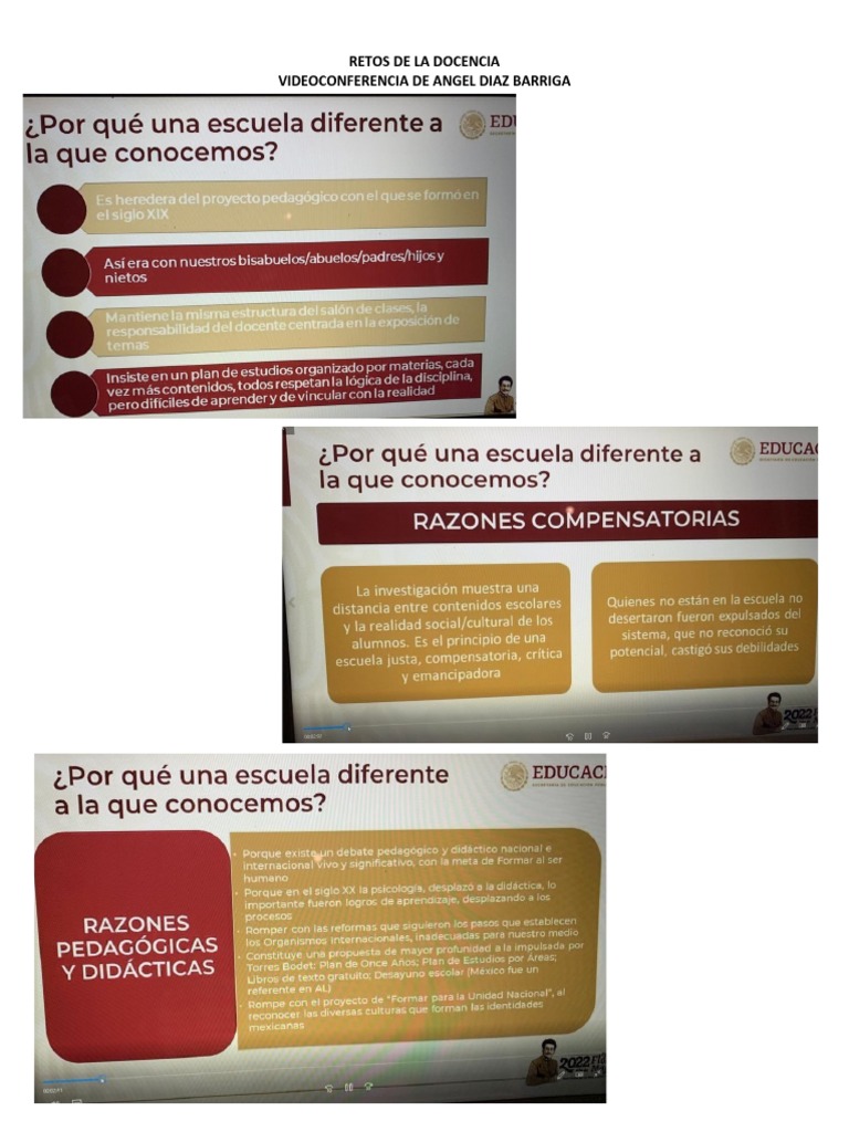 Diapositivas Conf Diaz Barriga | PDF