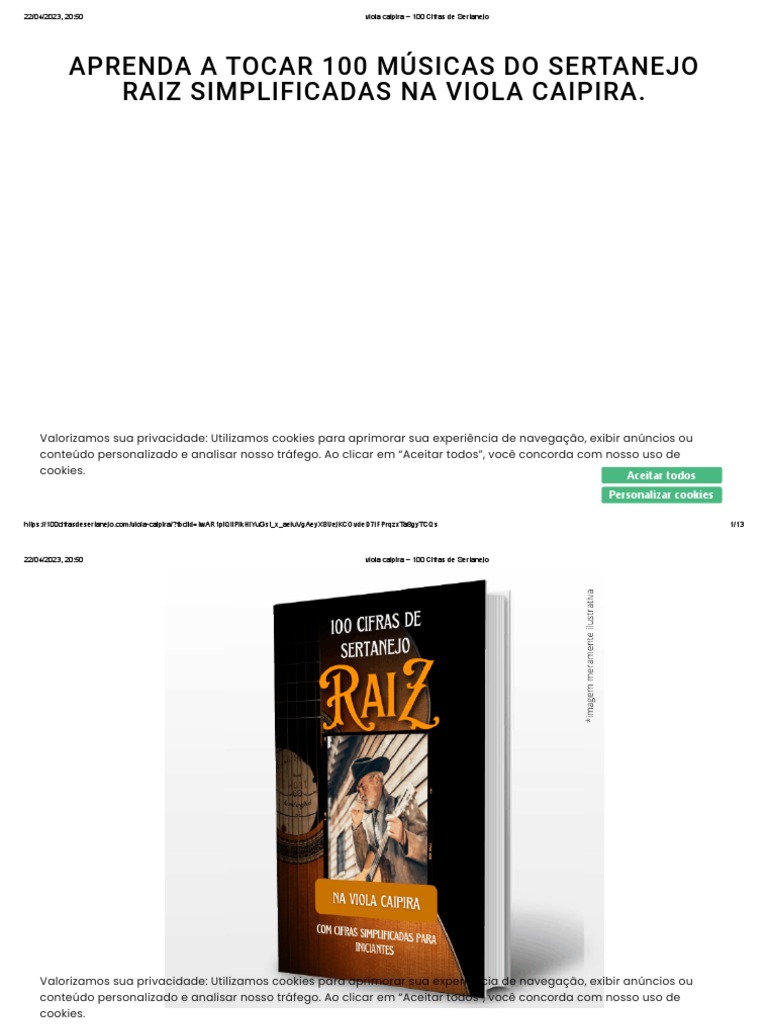 100 Cifras Simplificadas de Sertanejo | PDF | Brasil | Música popular