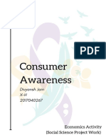 Consumer Awareness Project Class10 | PDF | Consumer Protection