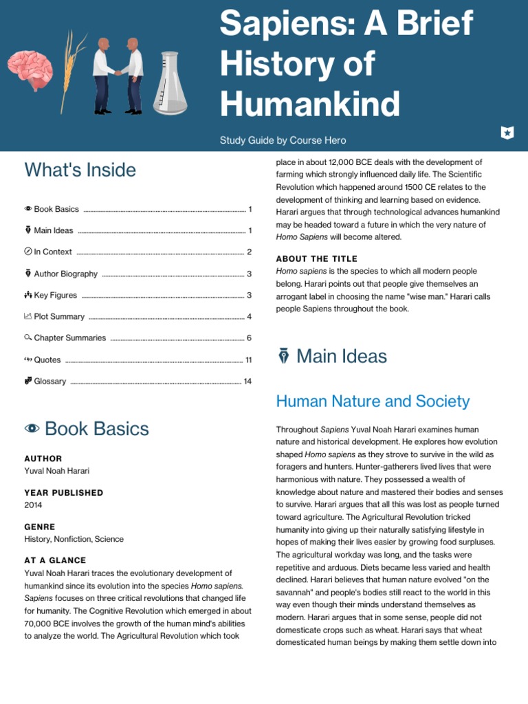 Sapiens Study Guide: Key Insights | PDF | Human | Science
