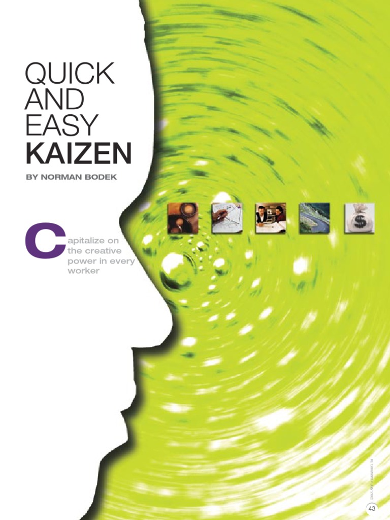 Quick and Easy Kaizen Methodology | PDF | Production And Manufacturing ...