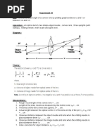 B Experiment 1 - Focal Length of Convex Lens | PDF | Optics | Applied ...